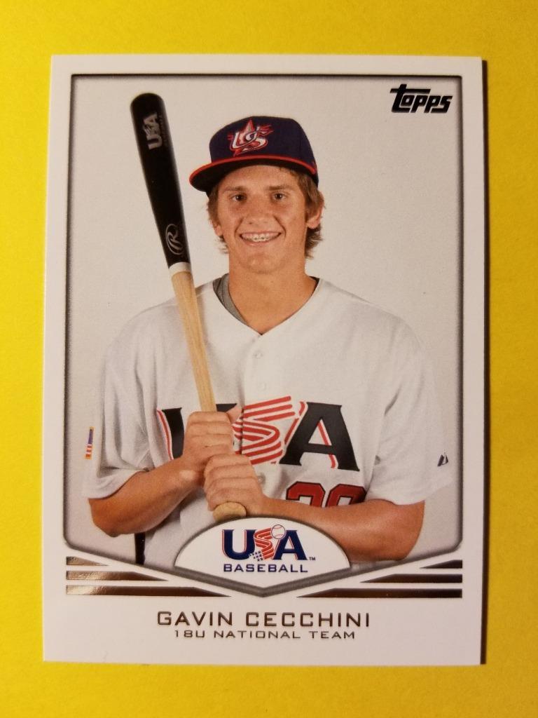 GAVIN CECCHINI - RC ROOKIE USA NATIONAL TEAM #USA-45 * 2011 TOPPS USA ...