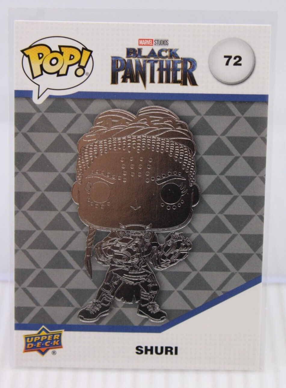 A7 Upper Deck Funko Pop Card Marvel Shuri 72 Platinum Insert | eBay