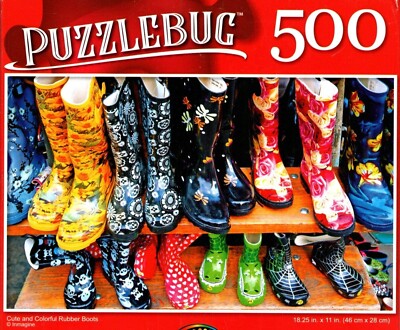 Cute and Colorful Rubber Boots - 500 Pieces Jigsaw Puzzle | eBay