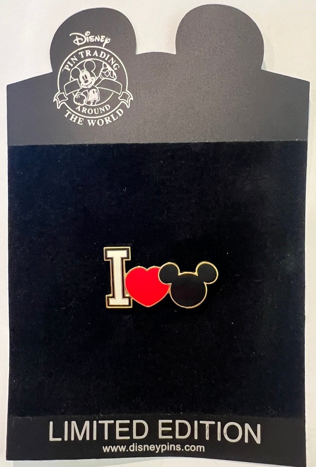 I Heart Mickey Mouse Icon I Love Pins Disney Shopping Pin L04 | eBay