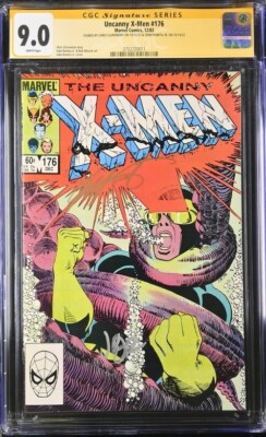 Uncanny X-Men #176 Marvel Comics CGC SS 9.0 x2 Signed John Romita Jr ...