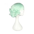 New Fashion Ice Green Short Curly Cosplay Women Lady Hair Wig Full Wigs ...