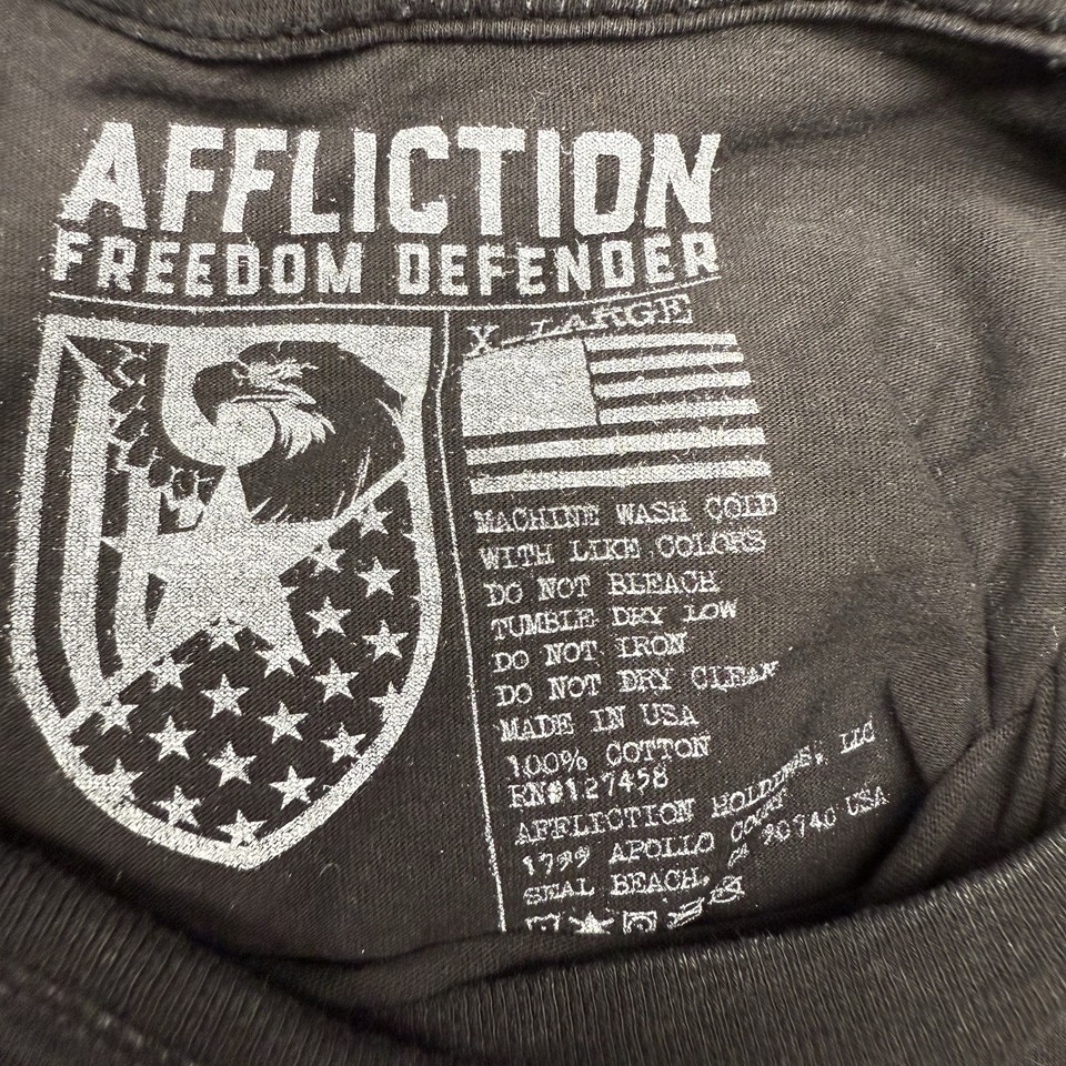 Affliction Skull Grunge Emo Style Shirt MallGoth Cyber Y2K Men’s XL | eBay