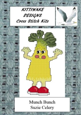 Munch Bunch - Suzie Celery Cross Stitch Kit Kittiwake Beginners Kit ...