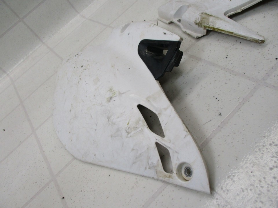 08 2008 Yamaha WR250 WR 250 F Motorcycle Body White Plastic Side Panels ...