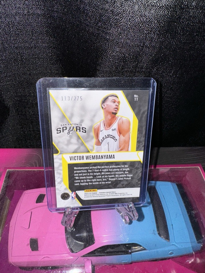 Victor Wembanyama RC Fade to Black Blue Lazer numbered 113/275🔥🔥 | eBay