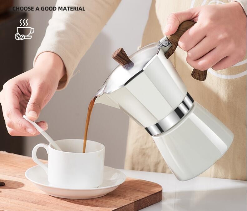Fresh Ground Moka Coffee Pot Home Portable Hand-brewed | eBay