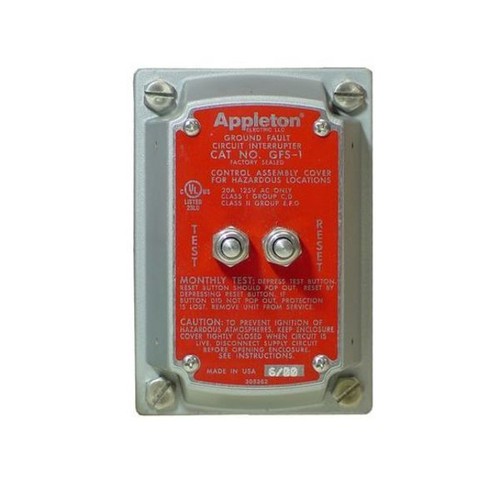 Appleton Electric Enr5201 2W 3P 20A Hazardous Location Receptacle 120 ...