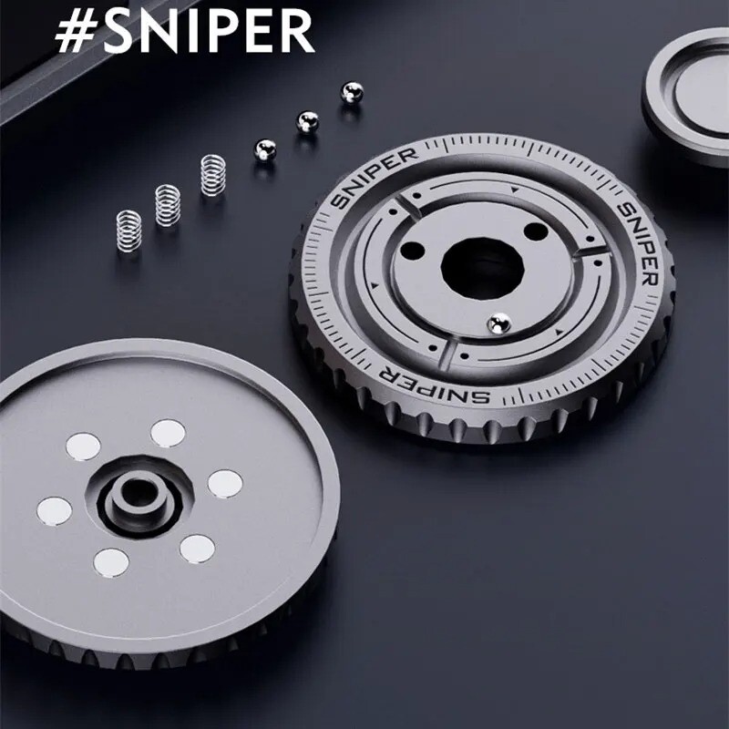 EDC Sniper Mechanical Ratchet Fidget Spinner Fidget Clicker Adult ...