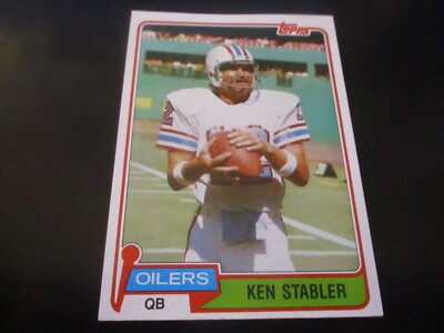 KEN STABLER (oakland raiders - qb) 1981 topps card #405 mint condition ...