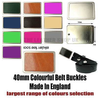 Colourful Leather Belt Buckles | eBay