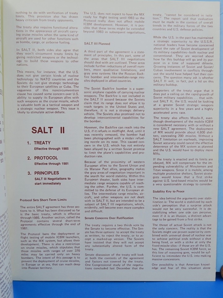 MARTIN MARIETTA News '79 vtg / SALT Treaty Strategic Arms Talks NASA | eBay