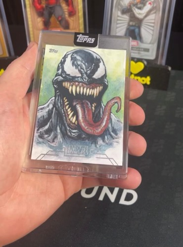 Venom Original Hand-Drawn Sketch Card – 1/1 Topps Marvel Mint | eBay