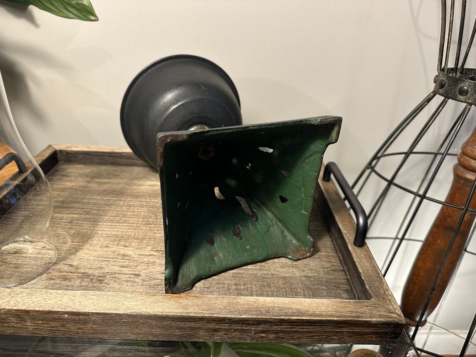 Victorian Cast Iron Oil Lamp Bird Base Antique Gothic Table Lamp Decor ...