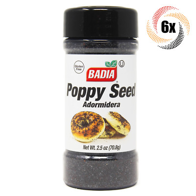 6x Shakers Badia Poppy Seed Seasoning | 2.5oz | Gluten Free No MSG ...