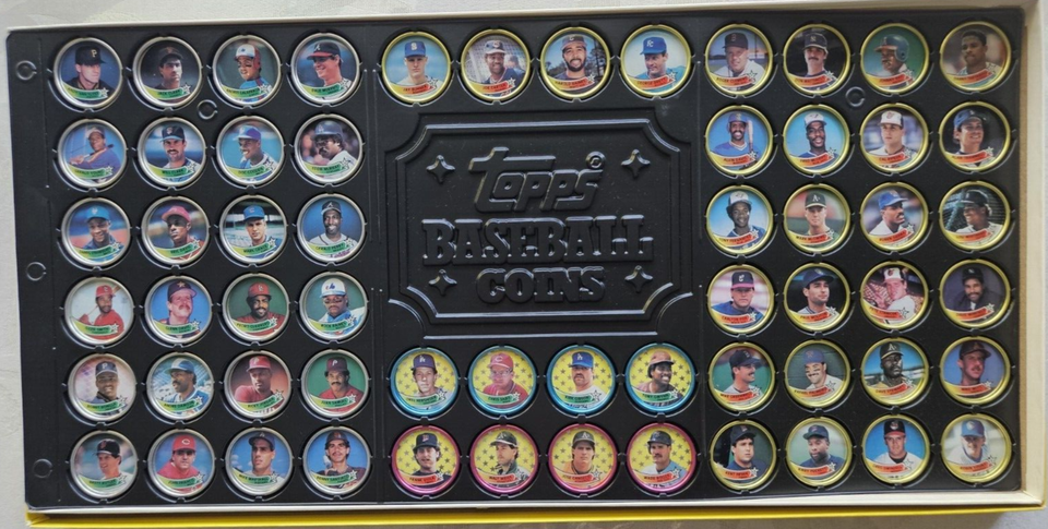 1989 Vintage TOPPS BASEBALL COINS COMPLETE SET OF 60 COINS GWYNN ...