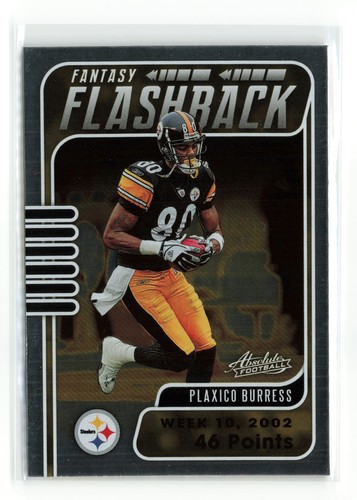 PLAXICO BURRESS #ff-pb 2020 PANINI ABSOLUTE STEELERS FLASHBACK | eBay