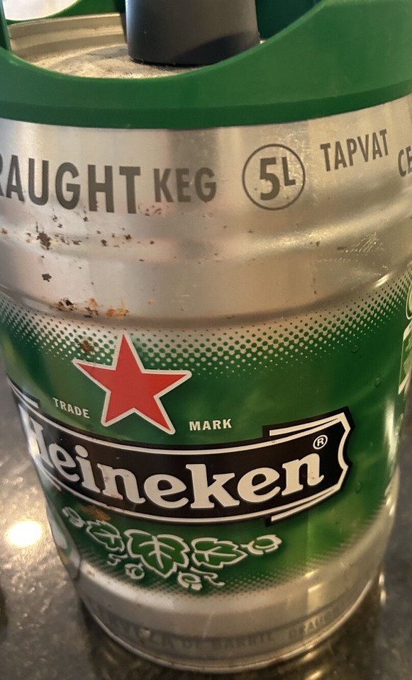 HEINEKEN DRAUGHT 5 LITER MINI BEER KEG~HOLLAND | eBay