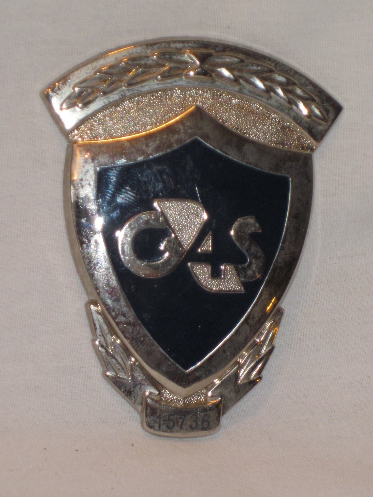 vintage GAS badge obsolete service official pin crest shield metal ...