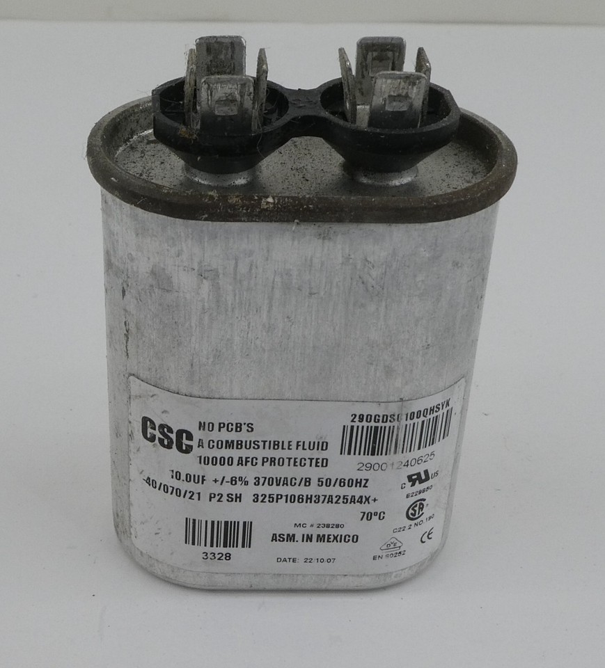 Supco Motor Run Capacitor 370V 5uf E352486 | eBay