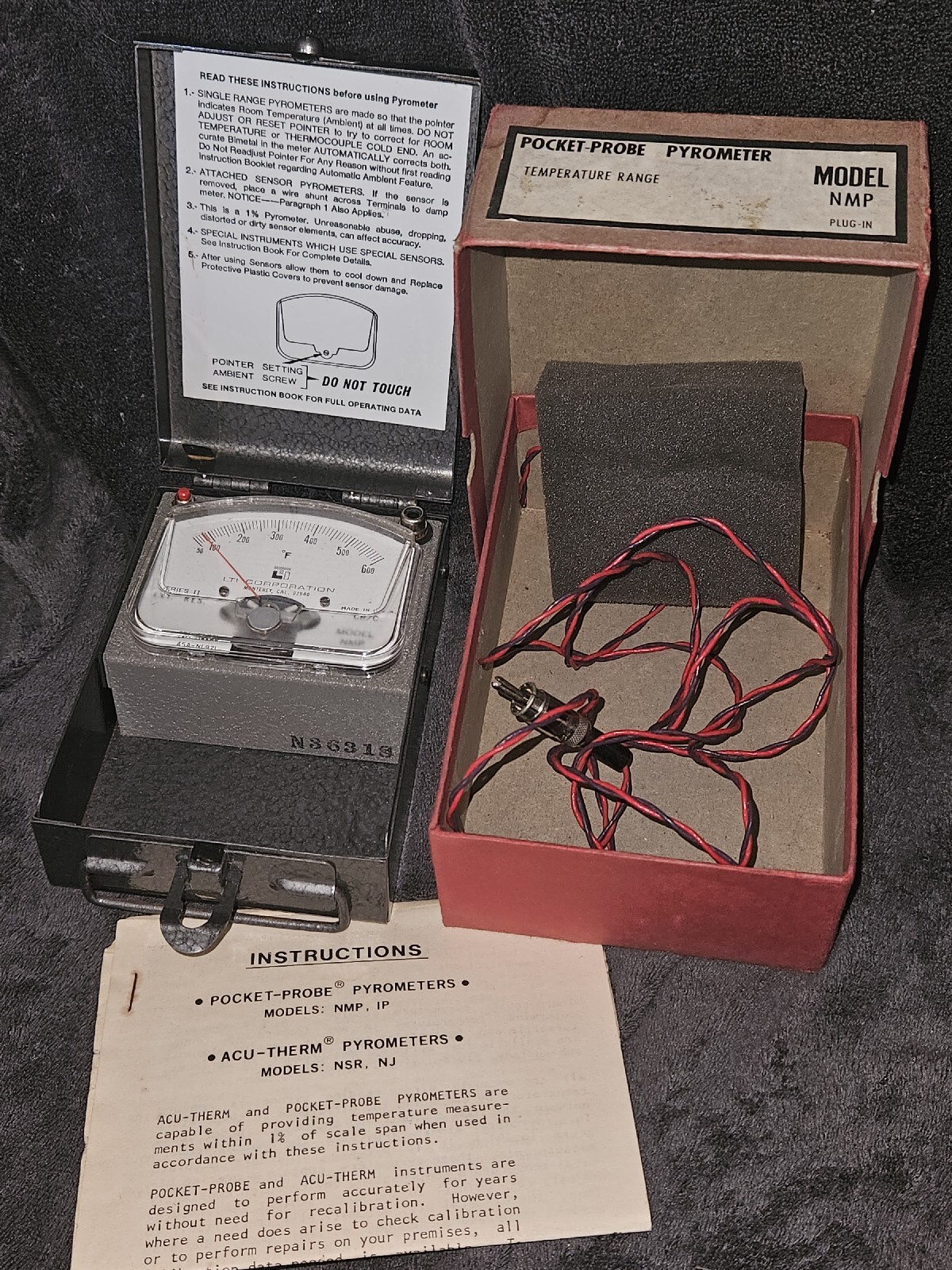 Vint Pocket Probe Pyrometer LTI Corporation Model NMP*USA Made ...