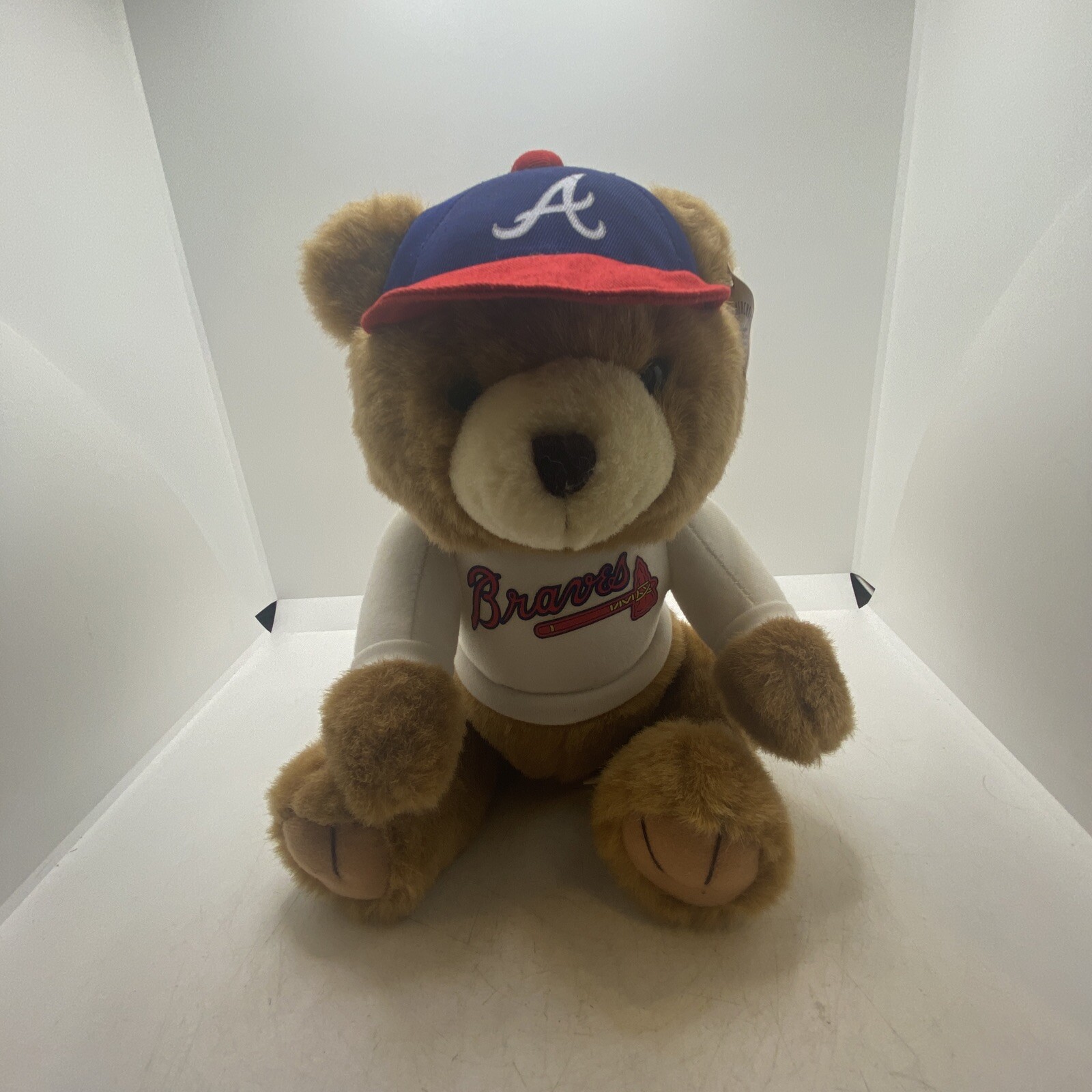 Vintage Atlanta Braves MLB Baseball Plush Stuffed Brown Teddy Bear ...