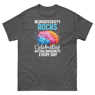 Neurodiversity Rocks Celebrating Autism Awareness Every Day Men's ...