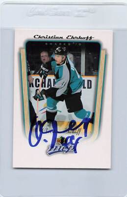 2005/06 MVP #330 Christian Ehrhoff Sharks Signed Auto *H2767 | eBay
