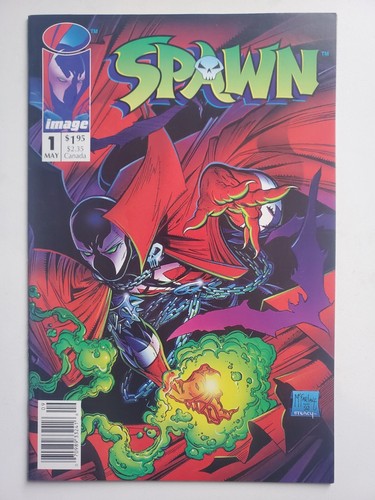 SPAWN #1 1992 VF+/NM POSTER INC. NEWSSTAND LOW PRINT RUN 1ST APP.!! | eBay