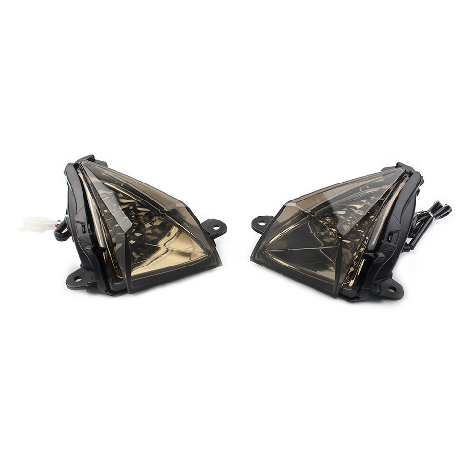 Front LED Turn Signals Blinker Fit Kawasaki ZX 6R 14R Ninja 650F ...