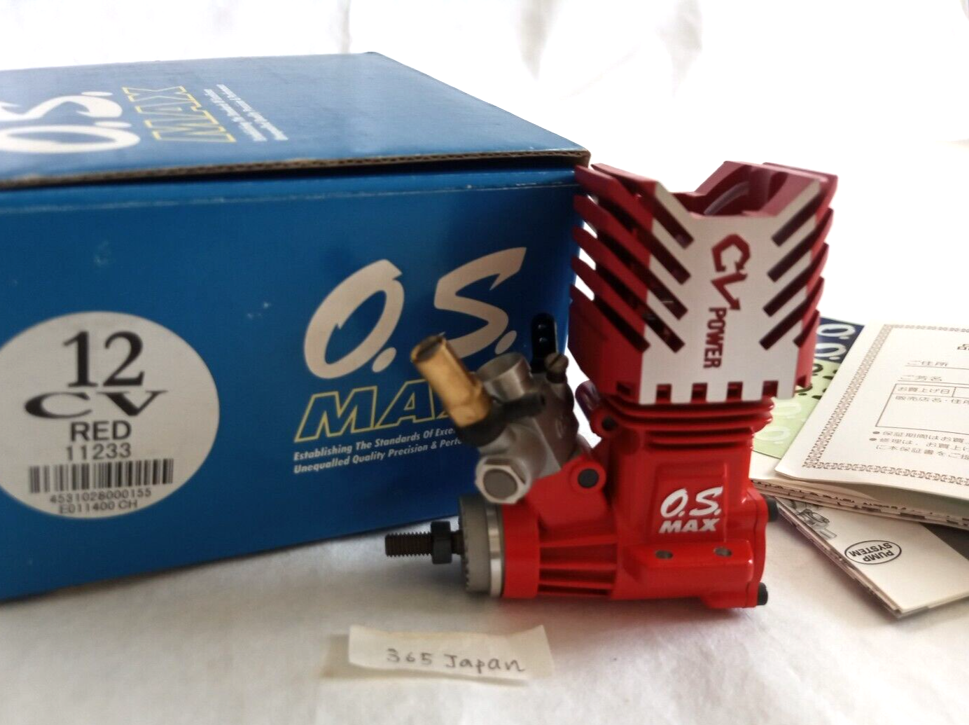 Ogawa Seiki OS MAX 12CV Red 11233 Engine O.S. MAX Radio Control Engine ...
