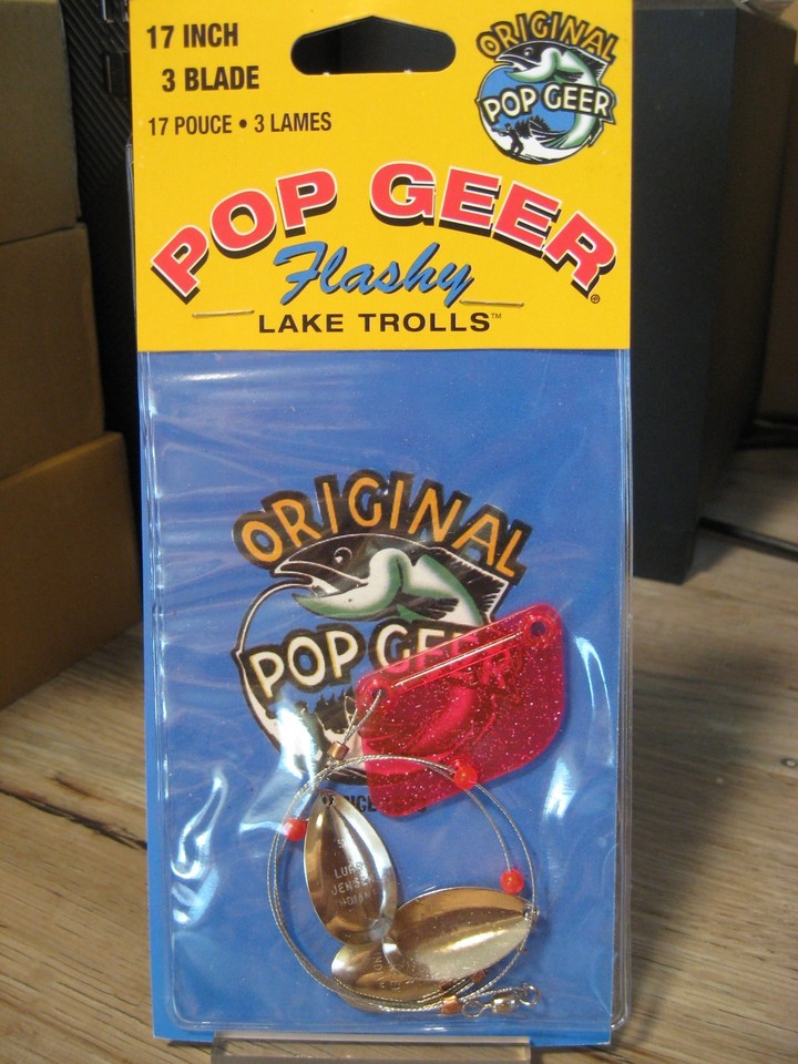 Luhr Jensen 17" Indy Pop Geer Flashy Lake Troll Flasher 3 Blade 61539 ...