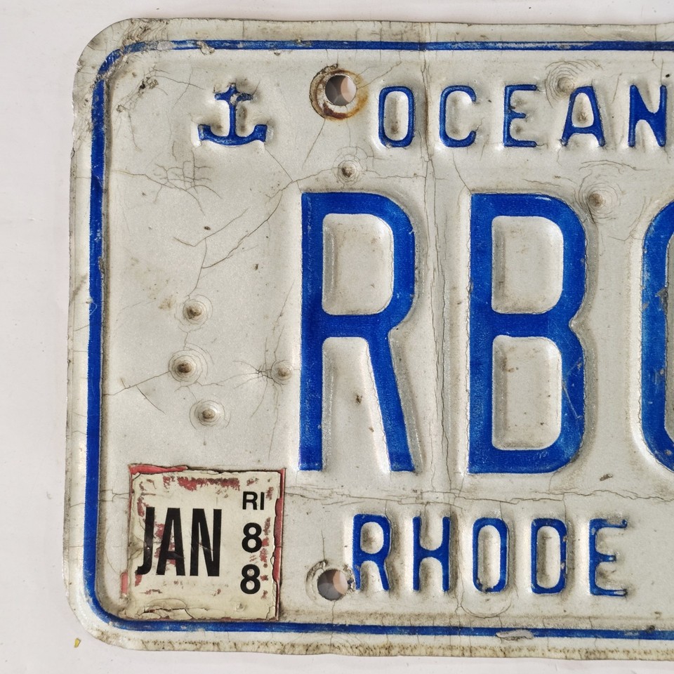 RHODE ISLAND VANITY LICENSE PLATE 🔥FREE📬🔥 RBONO ~ PERSONALIZED VINTAGE ...