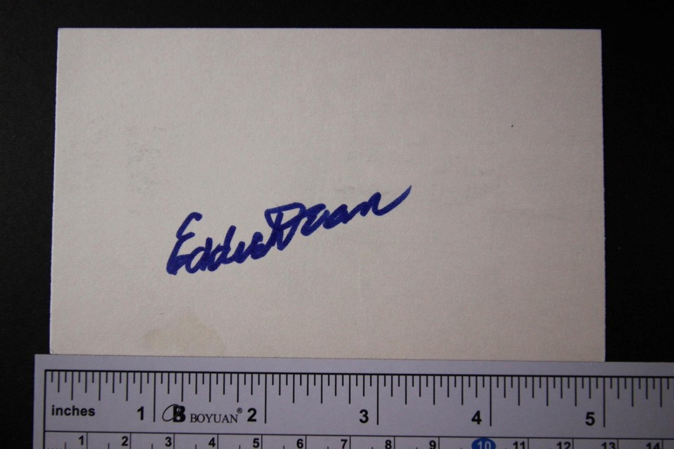 LOT: SIX CELEBRITY AUTOGRAPH INDEX CARDS~DAY~DEAN~DEE~DEEZEN~ + | eBay