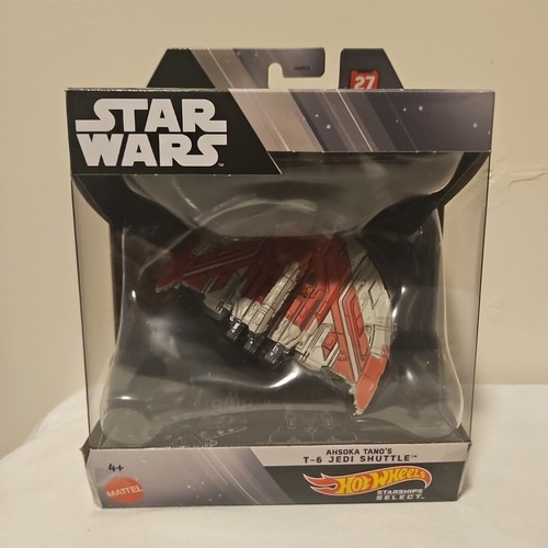 Star Wars Hot Wheels Starships Select Ahsoka Tano's T - 6 Jedi Shuttle ...