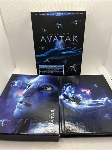 🔥 Avatar Extended Collector's Edition (Blu-ray, 2009, 3-Disc Set w ...