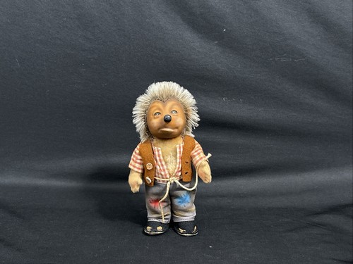German Steiff Mecki Hedgehog Doll Mohair Plush Rubber 7” 1960s | eBay