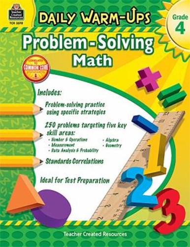 Daily Warm-Ups: Problem Solving Math Grade 4 Paperback Robert W. | eBay
