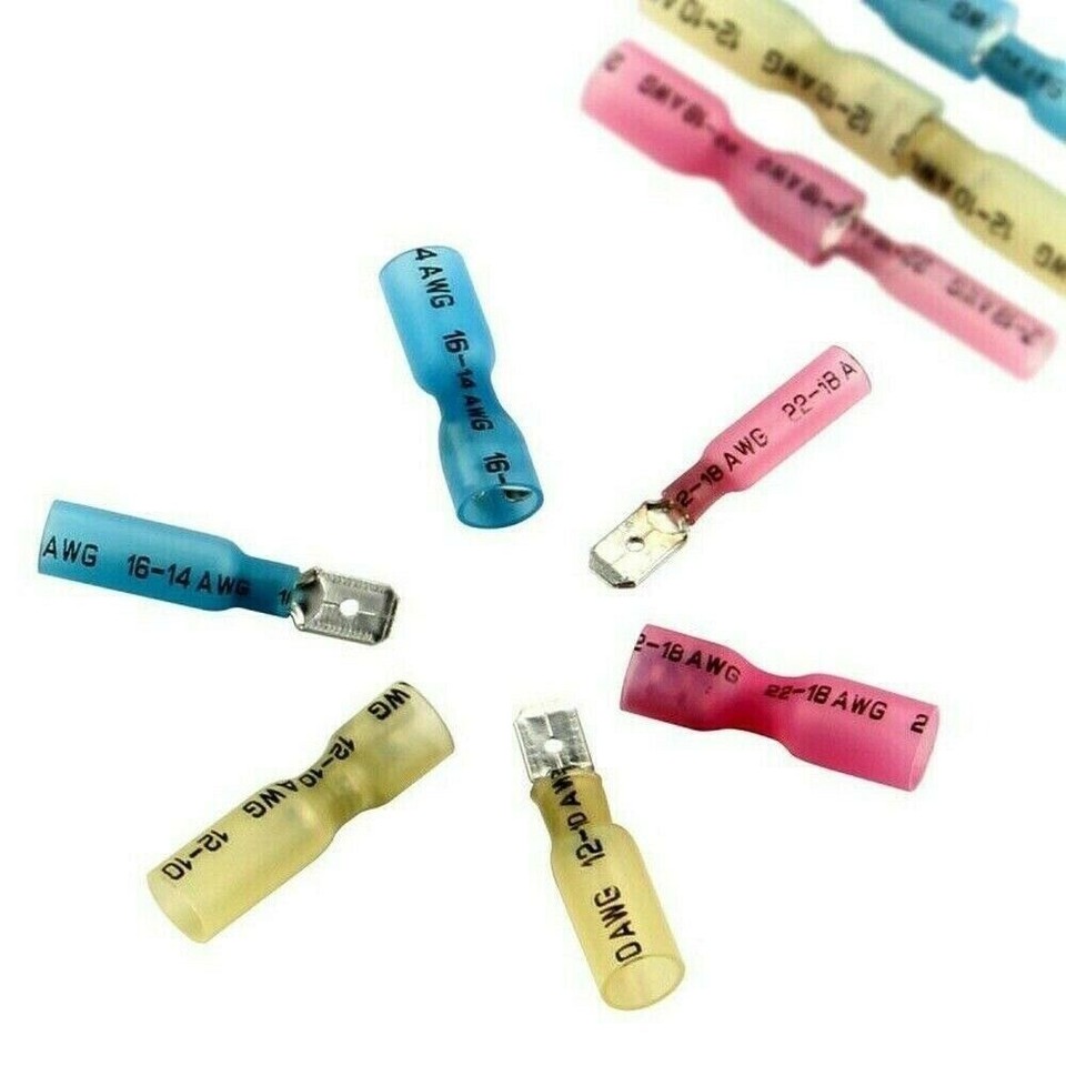 220 PCS Heat Shrink Electrical Wire Terminals Male & Female Spade ...