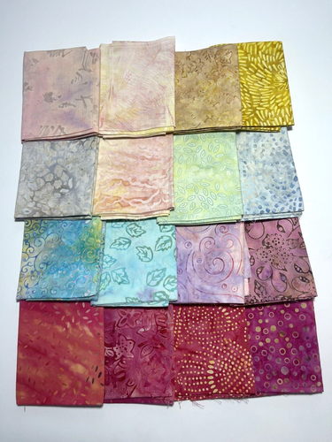 Bundle Multicolor Pattern Colors 16 Fat Quarters Quilters Cotton Fabric ...