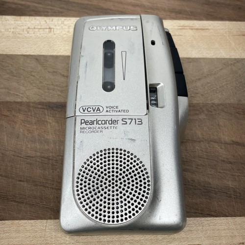Olympus Pearlcorder S713 VCVA Voice Activated Recorder Silver - Tested ...