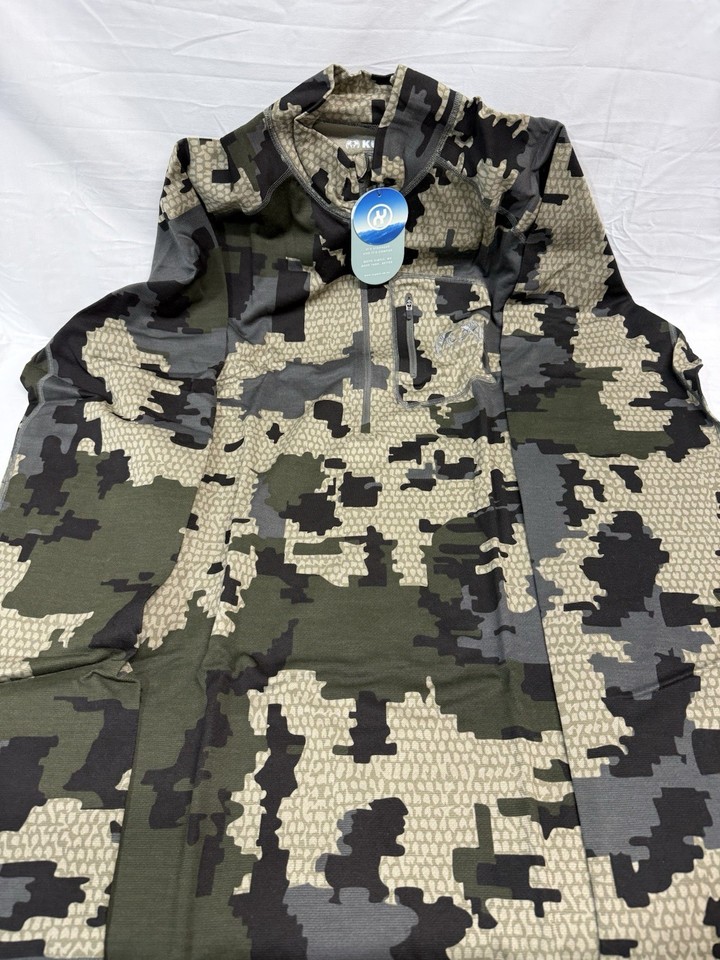 KUIU Pro Merino 200 Long Sleeve Zip-T - Verde 2.0 - Mens XXL | eBay