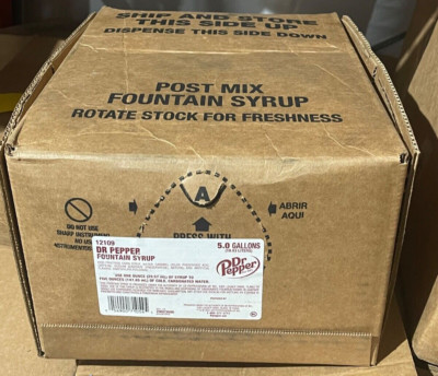 Dr Pepper 5 gal BIB Bag in Box Soda Fountain Syrup Concentrate FRESH ...