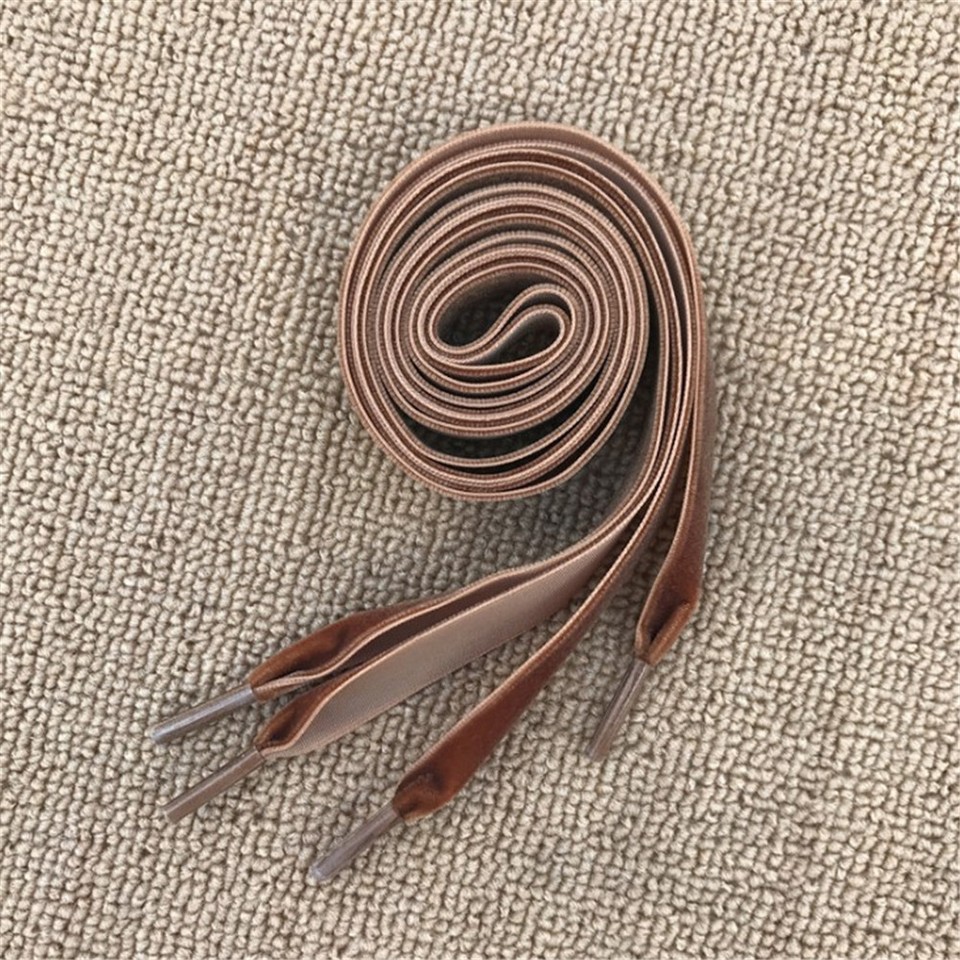 THICK FLAT FAT SHOE LACES 1.6cm Wide Velvet Shoelaces All Shoe Types ...