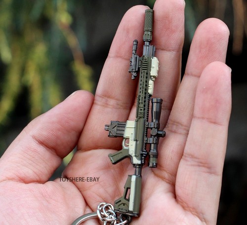 mini gun BIOHAZHARD 8 village SA110 sniper metal keychain toy gift 12cm ...