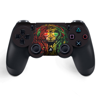 Skins Decal Wrap for PS4 / PS4 Pro Controller - Rasta Dread Lion Irie ...