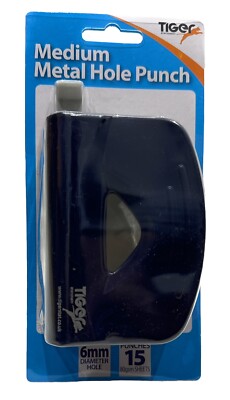 Double Hole Puncher Medium Punch 15 Sheet 6mm Hole Diameter Heavy Duty ...