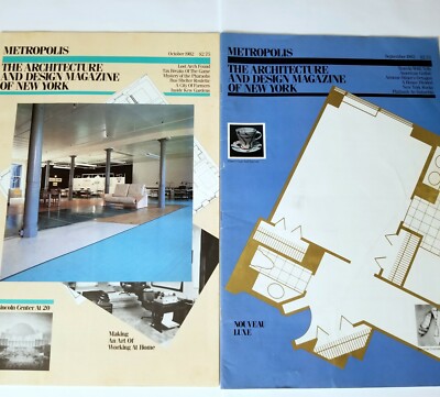 ARCHITECTURE DESIGN MAGAZINE OF NEW YORK 1982 METROPOLIS NYC CULTURE ...