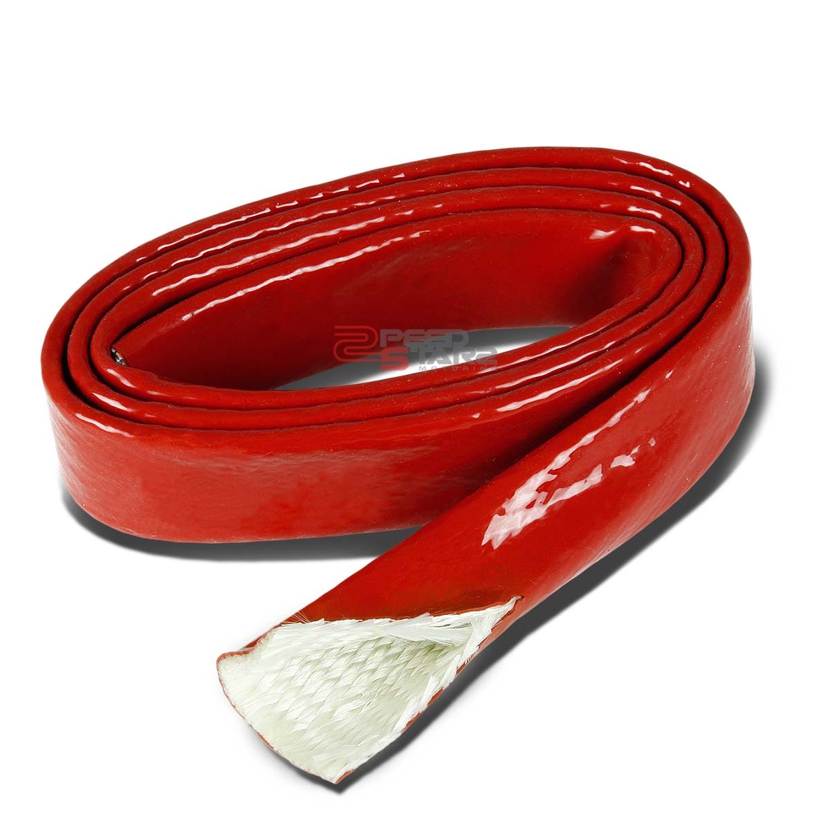 3/8" 10MM FIRE SLEEVE BRAIDED THERMAL INSULATION RED HOSE WOVEN ...