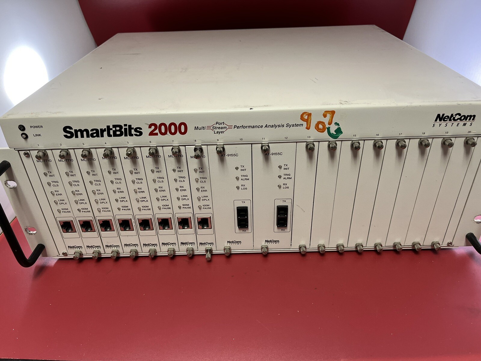 NetCom Systems SmartBits 2000 w/ (8) ML-7710, AND (2) AT-9155C Cards | eBay